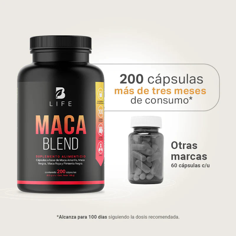 B LIFE MACA BLEND 200 CAPS – Be-FitnessMX